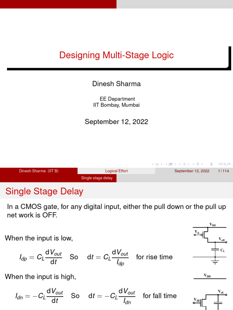 04 Lecture Logical Effort | PDF | Logic Gate | Electricity