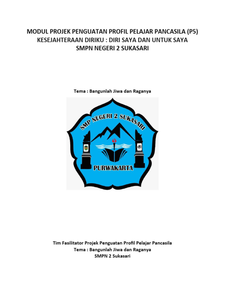 Modul Projek p5 Tema Bangunlah Jiwa Dan Raganya | PDF