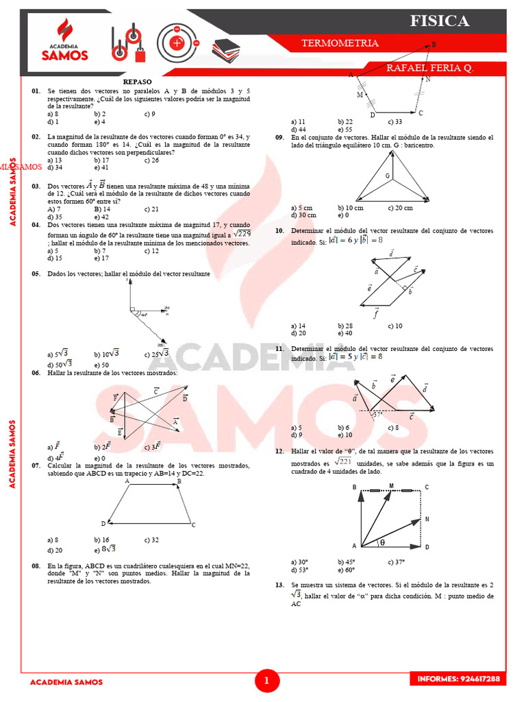 REPASO3 | PDF | Velocidad | Vector Euclidiano