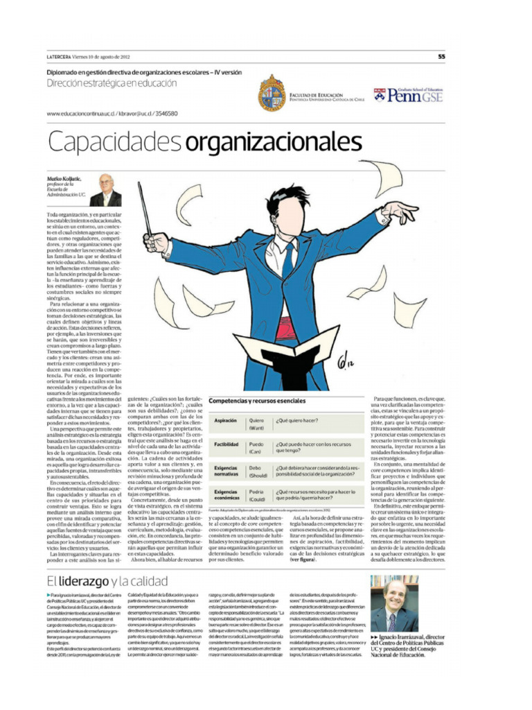 Capacidades Organizacionales | PDF