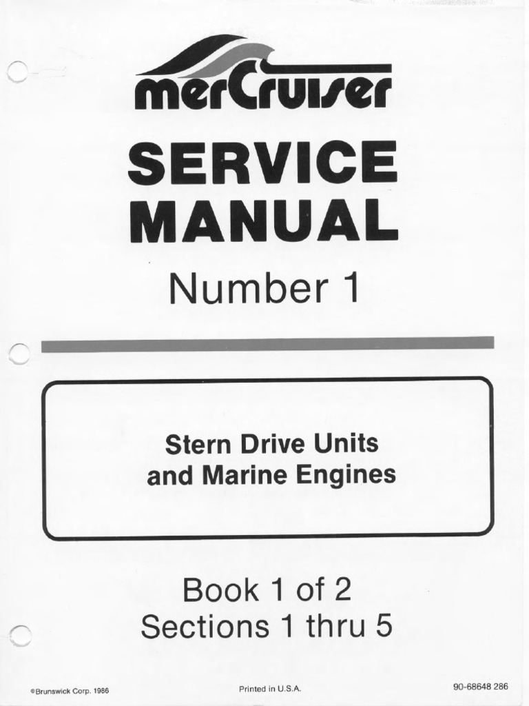 Mercruiser Manual 1 | PDF