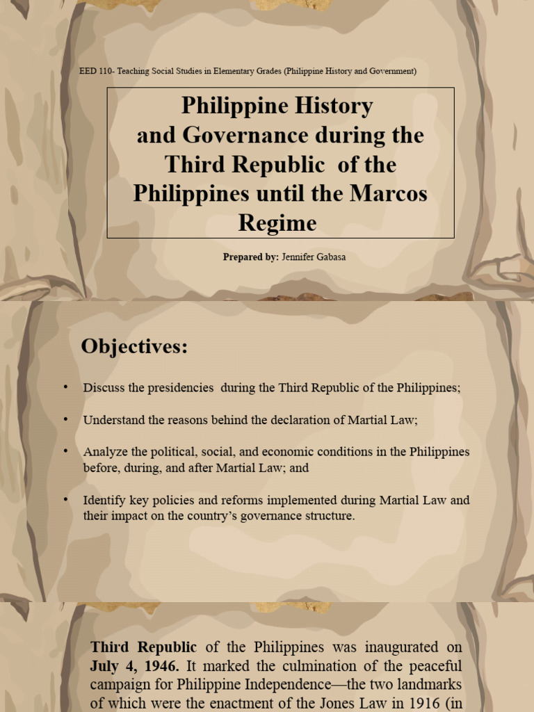 Philippine Third Republic Overview | PDF | Corazon Aquino | Philippines