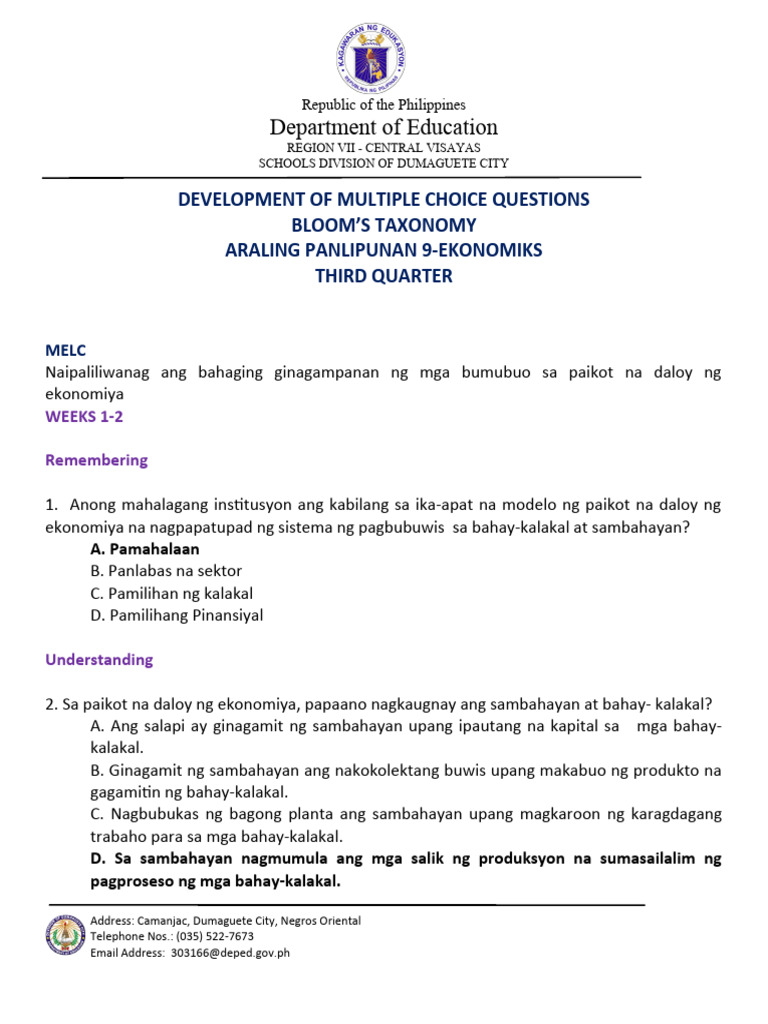 Arpan 9 3RD-4TH Quarters | PDF