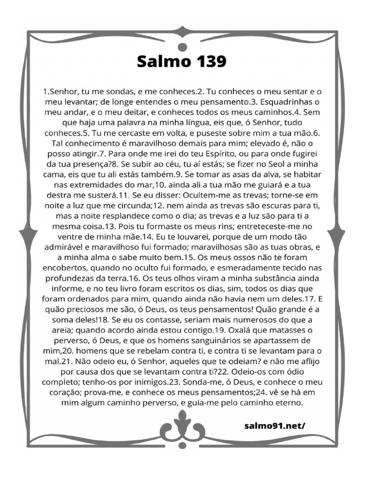Salmo 139 | PDF