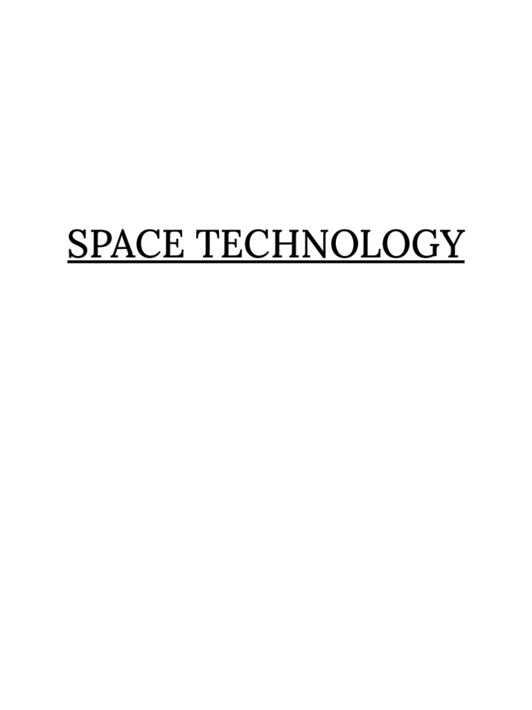 Space Technology | PDF | Stars | Meteoroid