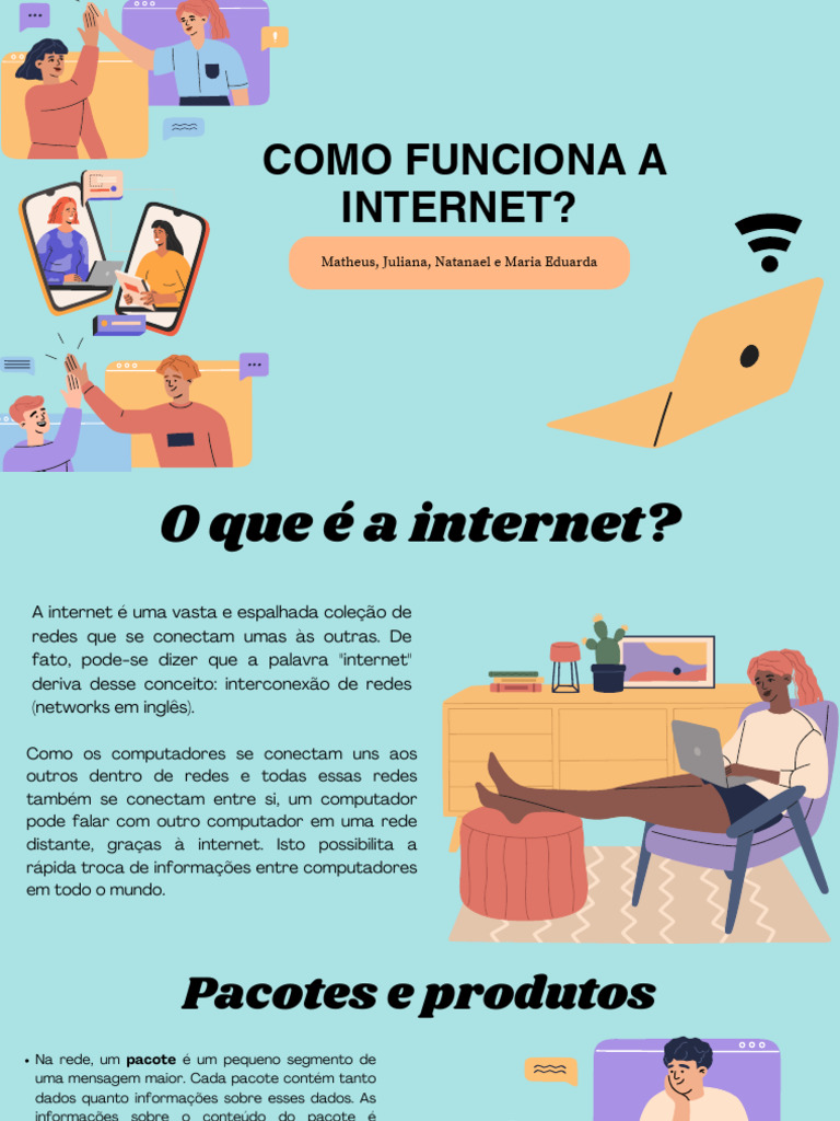 Como Funciona A Internet | PDF | Rede de computadores | Internet