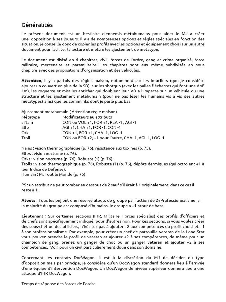 A07 - Profils Opposition SR6 | PDF