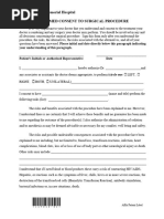 High Risk Consent Form | PDF | Informed Consent | Patient