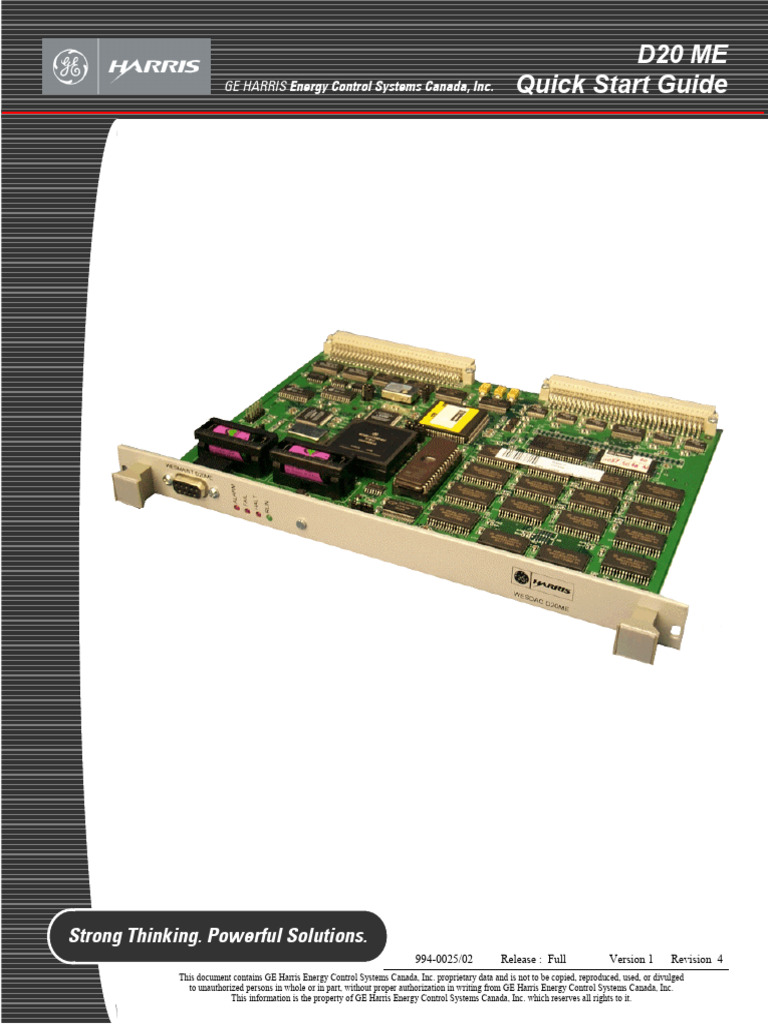 994-0025 - 02 D20 ME Quick Start Guide | Download Free PDF | Flash Memory | Booting