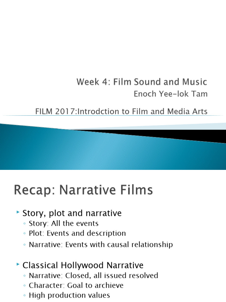 Film and Media Arts: Sound and Narrative | PDF