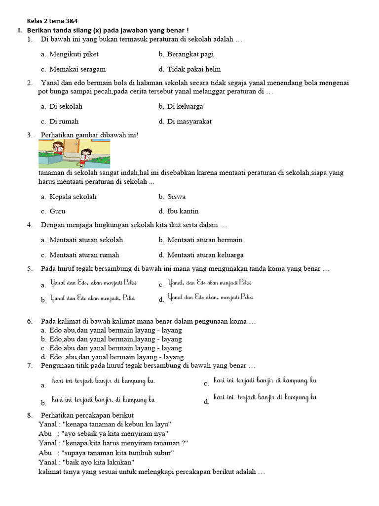 Kelas 2 Tema 6 Sub 3& 4 | PDF