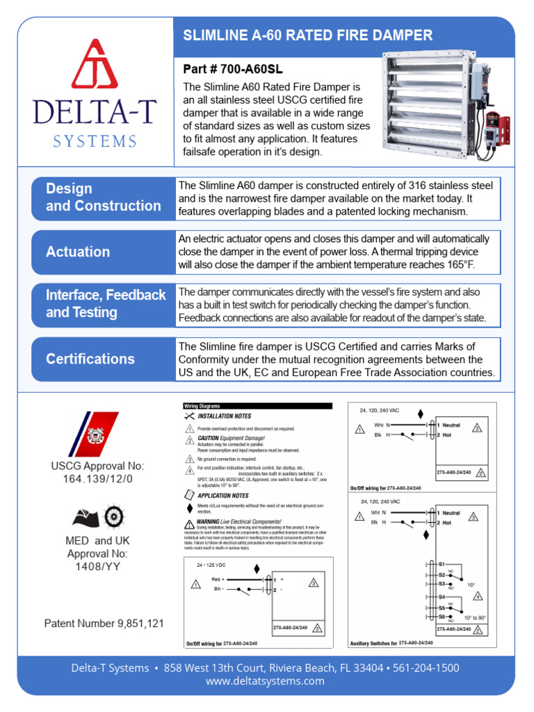 Slimline A 60 Spec Sheet 2021 Web | PDF | Technology & Engineering