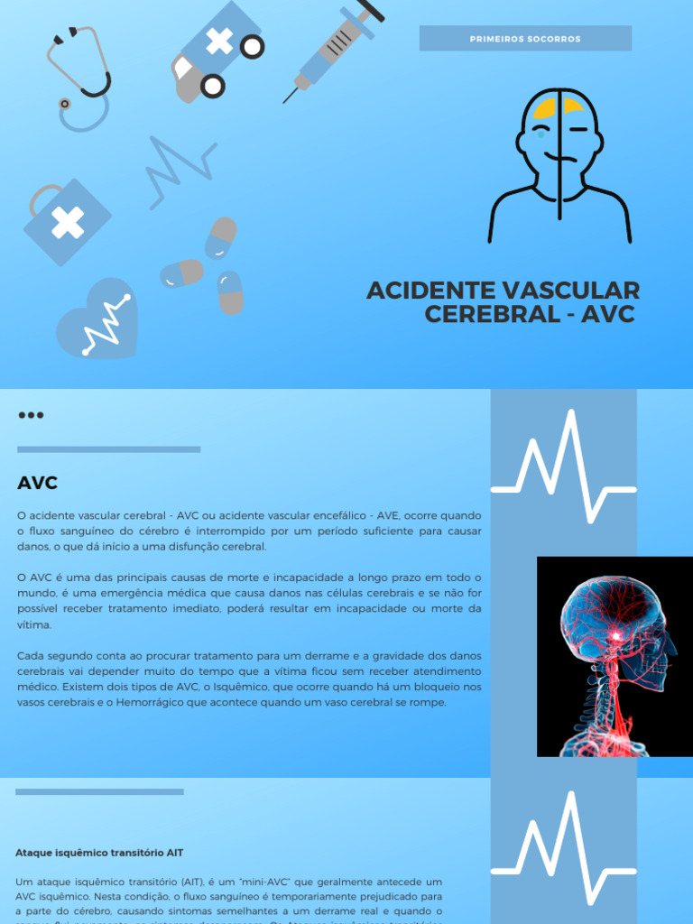 AVC (1) | PDF | AVC | Isquemia