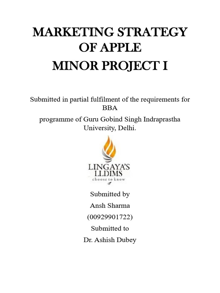 Apple Marketing Strategy Analysis | PDF | Apple Inc. | Brand
