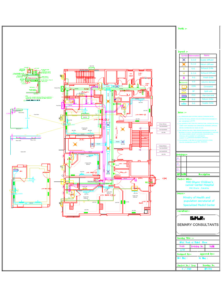 HV-205 (Third Floor HVAC Layout) - Model | PDF | Civil Engineering ...