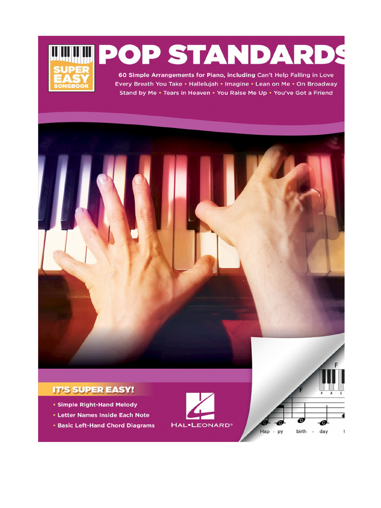 Super Easy Pop Piano Songbook | PDF