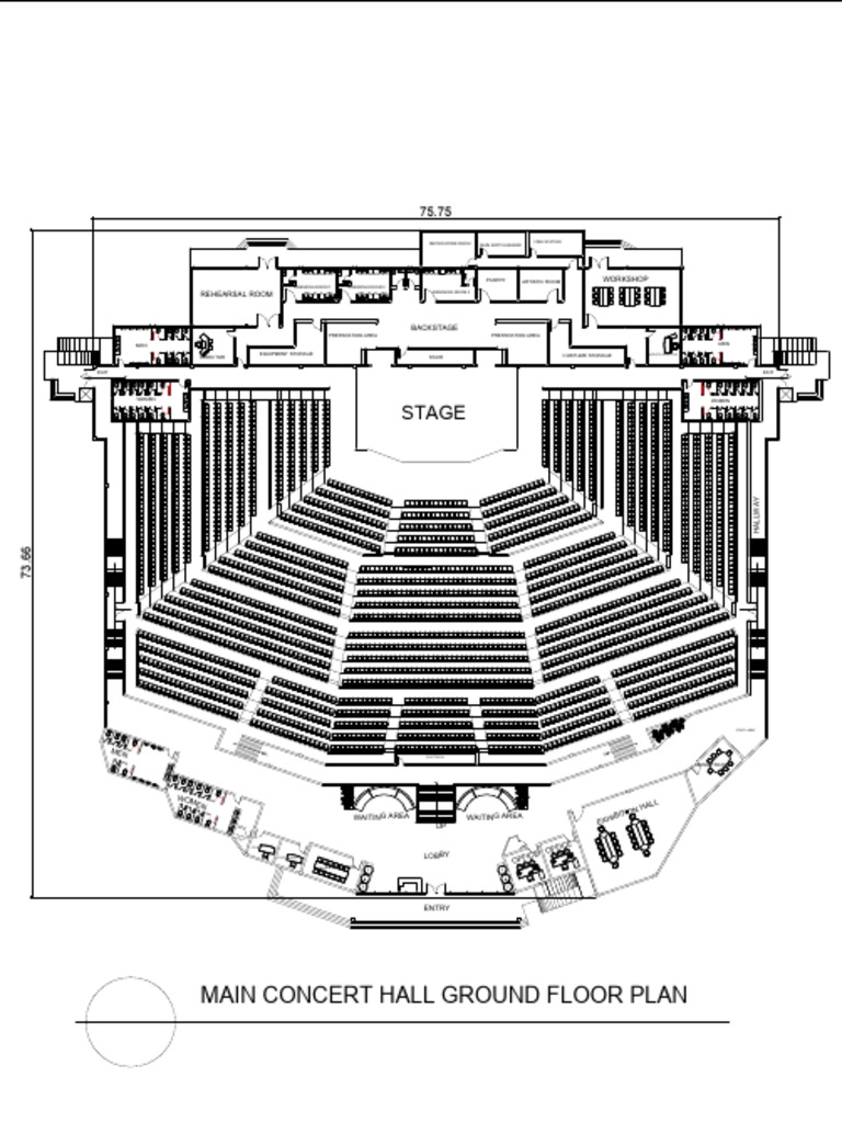 Main Concert Hall Ground Floor Plan | PDF