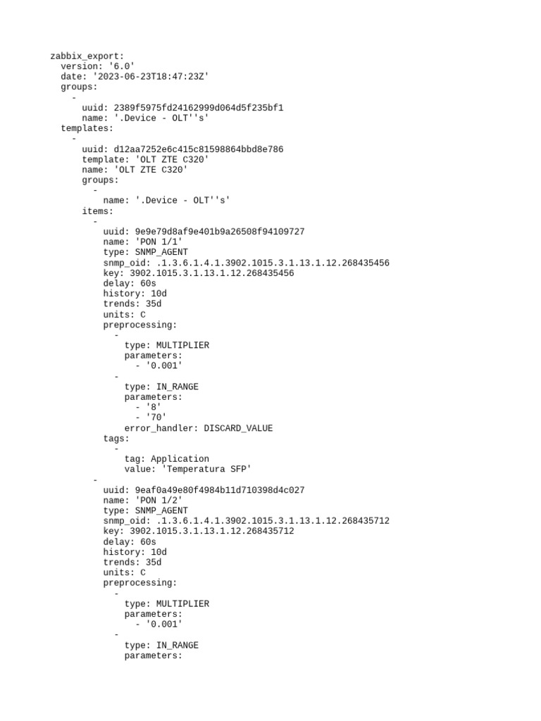 Template Olt Zte c320 | Download Free PDF | Computer Architecture | Computing