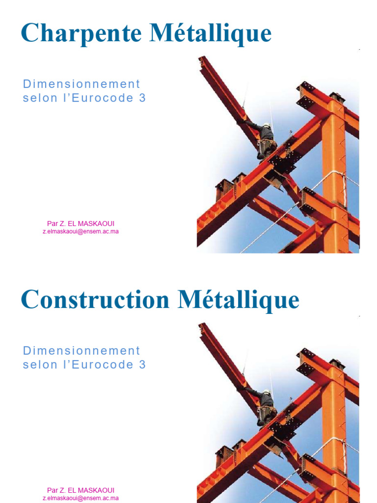Dimensionnement Métallique EC3 | PDF | Acier | Ingénierie civile