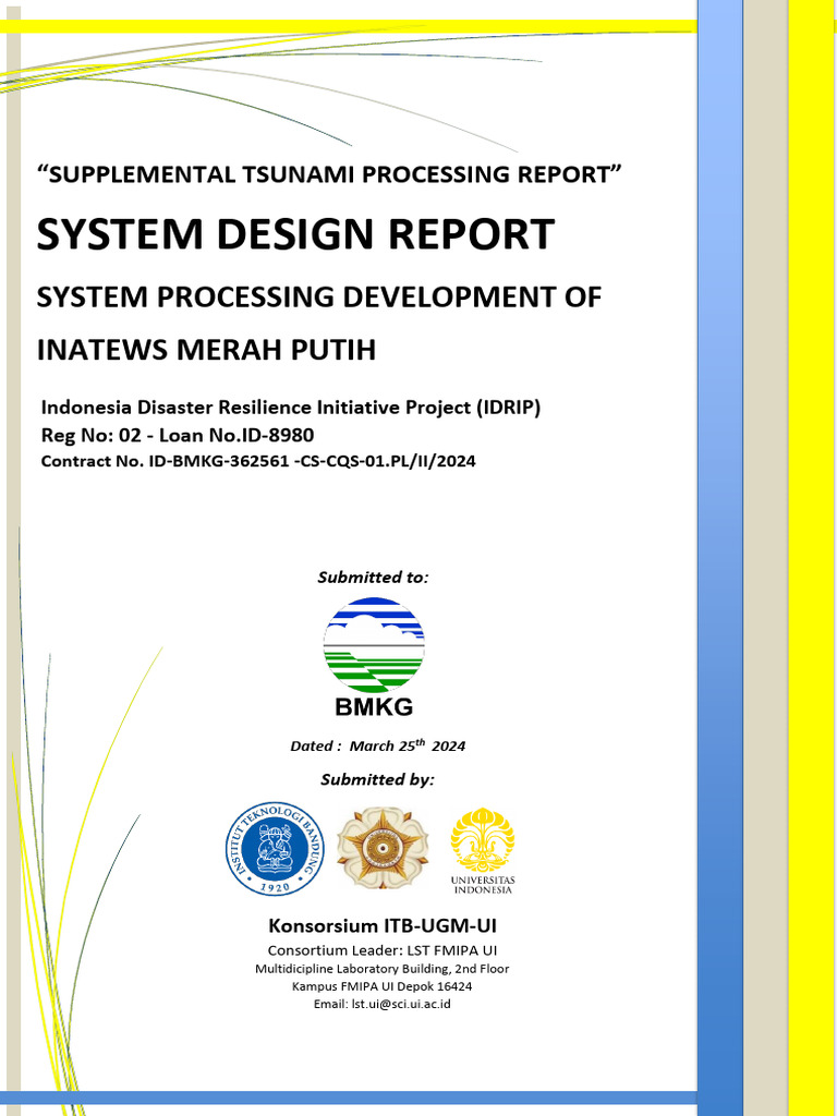 System Design Report-Suplemental Tsunami Sign | PDF | Tsunami | Databases