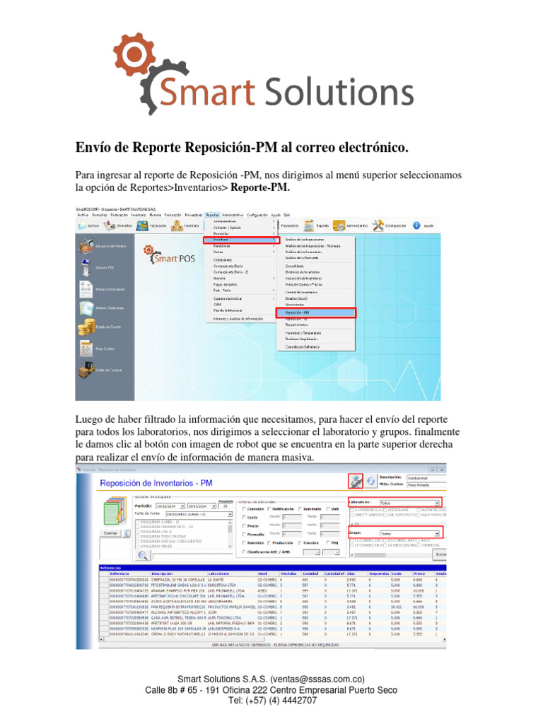 Envío de Reporte de Reposición PM | Descargar gratis PDF | Software | ciberespacio