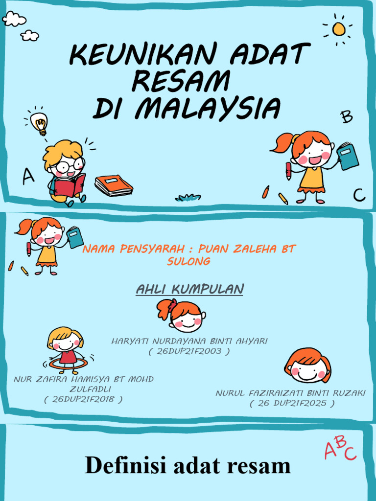 Keunikan Adat Resam Di Malaysia | PDF