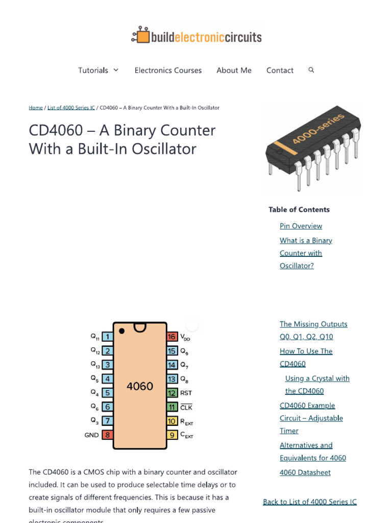 CD4060 Modulator | PDF
