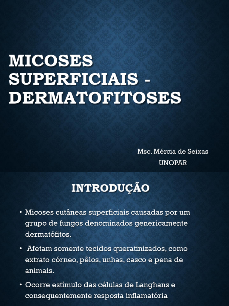 Micoses Superficiais | PDF | Fungo | Biologia
