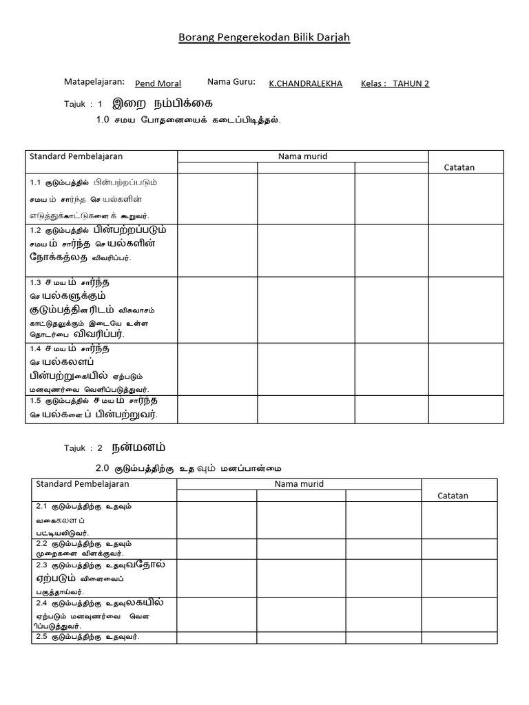 Borang PM Ahun 2 TRANSIT | PDF