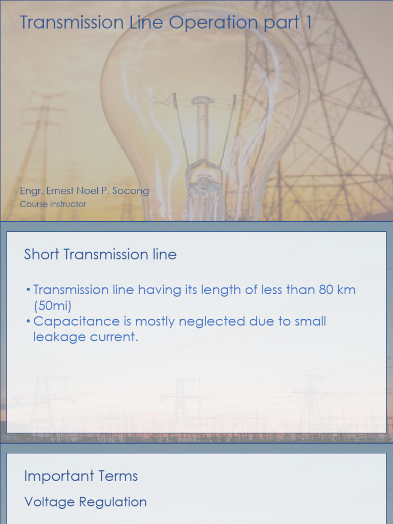 Short and Medium Transmisssion Line | PDF | Electric Power Transmission ...