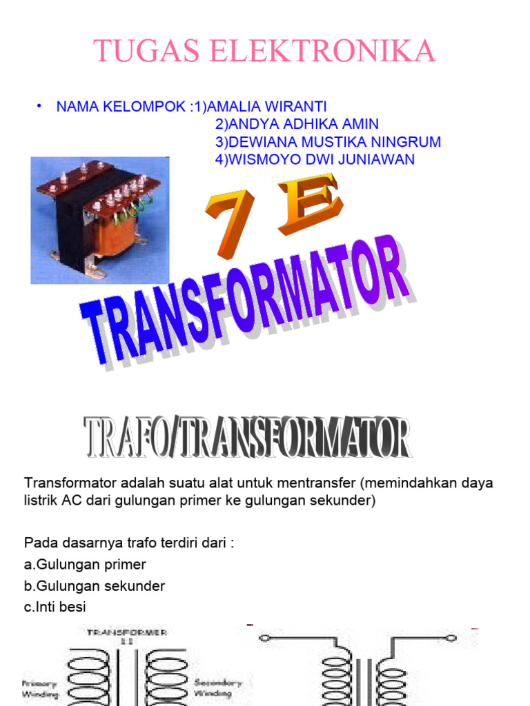 Jenis-jenis Transformator dalam Elektronika | PDF | Sains & Matematika