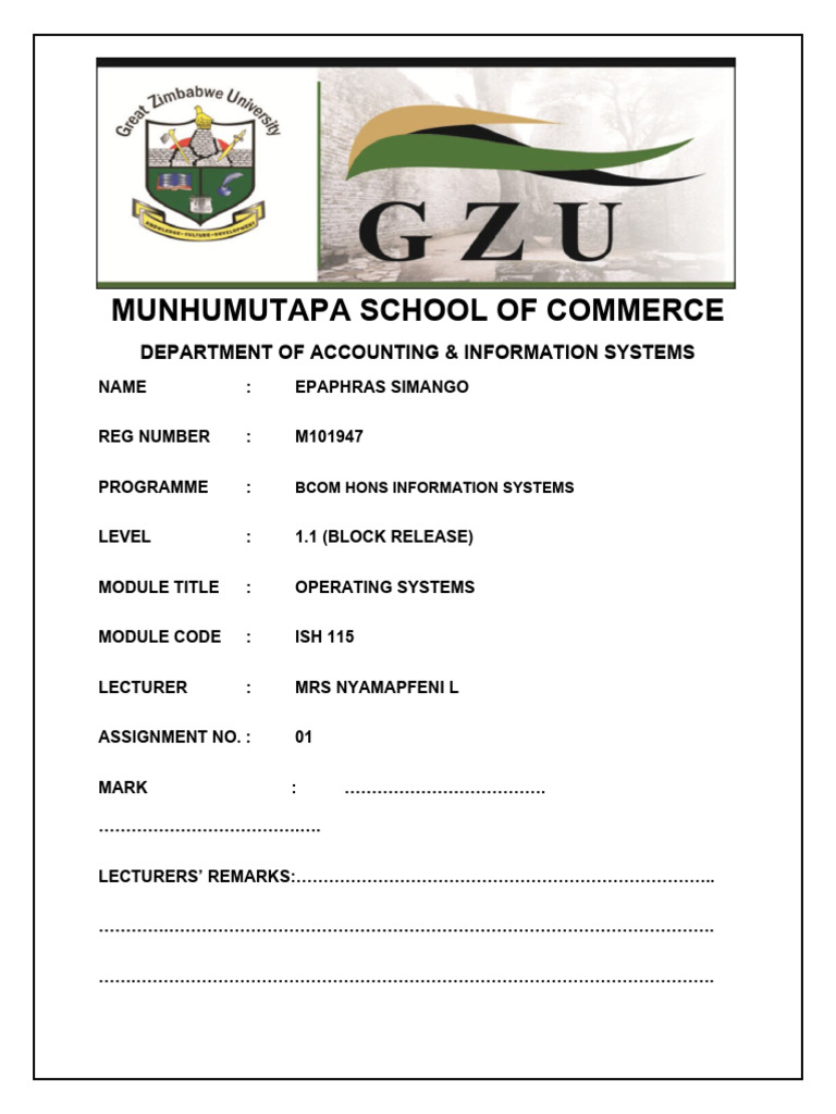 OS Concepts for Commerce Students | PDF | Process (Computing) | Scheduling (Computing)