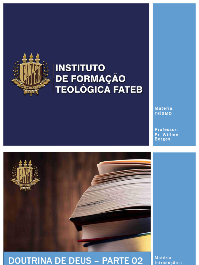 Teísmo - PRF William Borges | PDF | Deus | Revelação