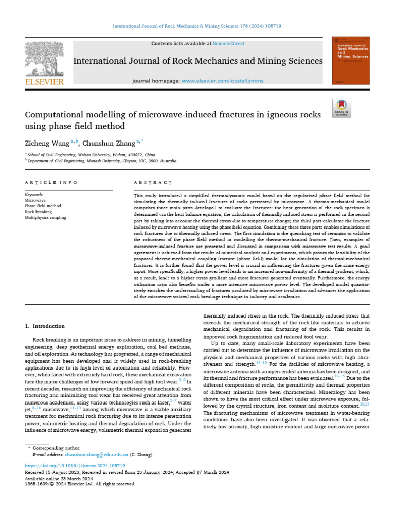 Computational Modelling of Microwave Induced - 2024 - International Journal of R | PDF ...
