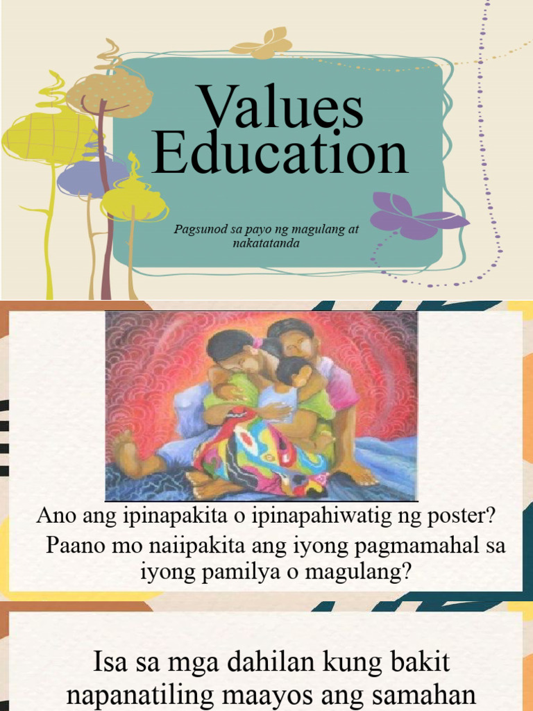 Values Ed Catch Up Yow | PDF