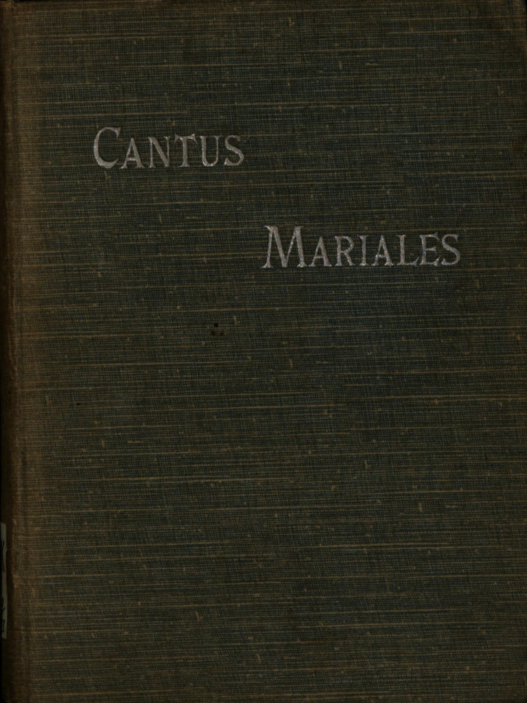1906 Cantus Mariales Dom Pothier | PDF