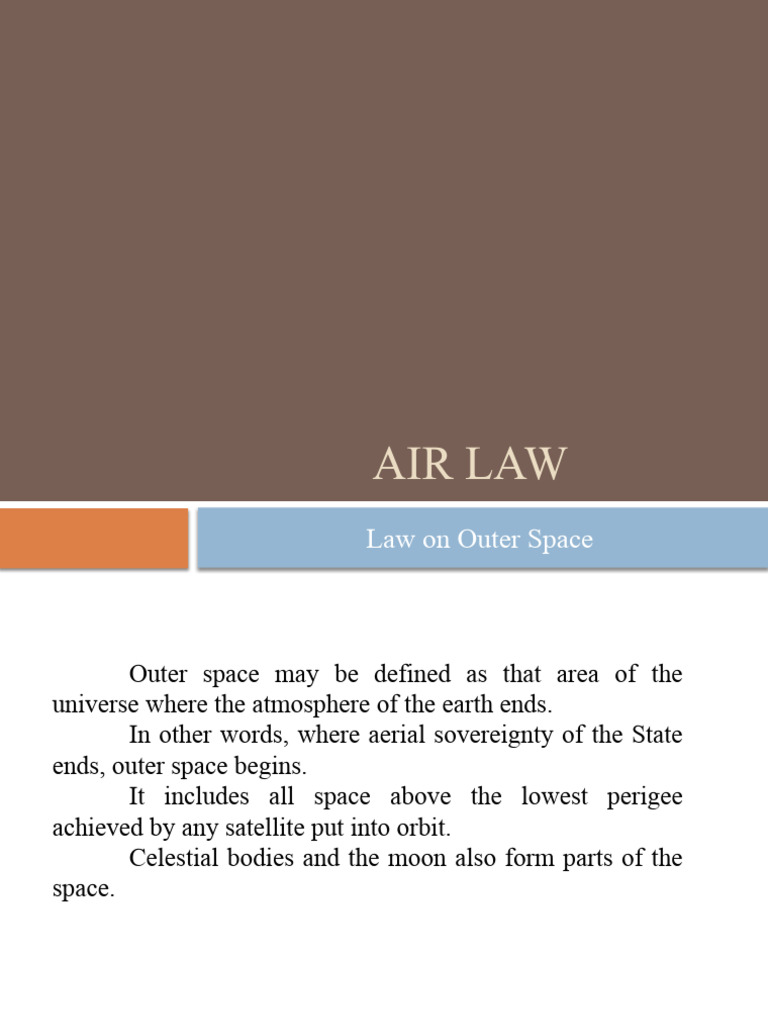 Air Law | PDF | Outer Space | Astronomy