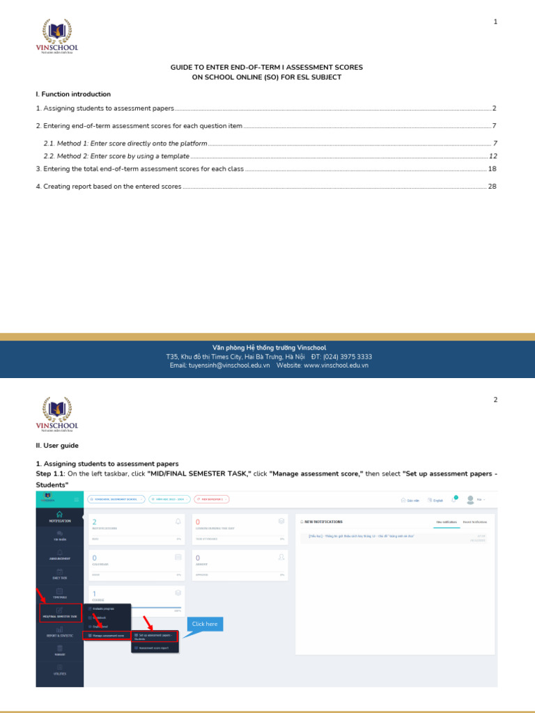ESL Assessment Score Entry Guide | PDF | Icon (Computing) | Software ...