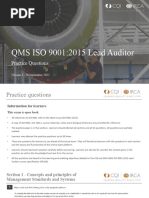 QMS Pre Exam | PDF | Quality Management | Quality Management System