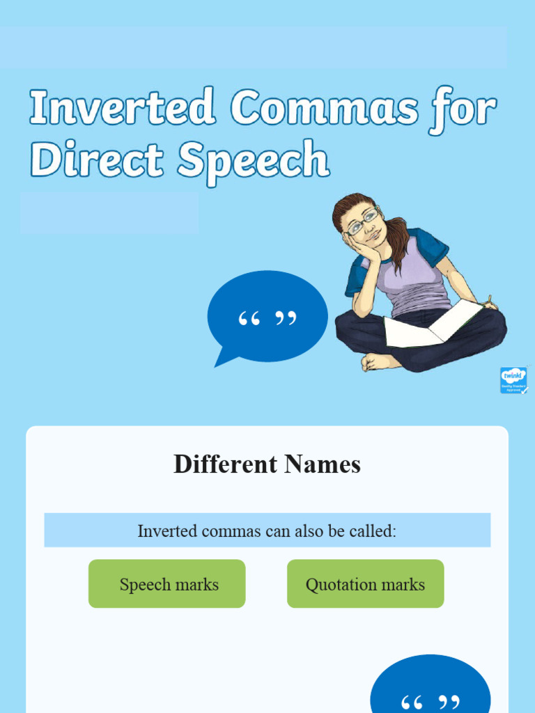 1.direct Speech | PDF | Comma | Punctuation