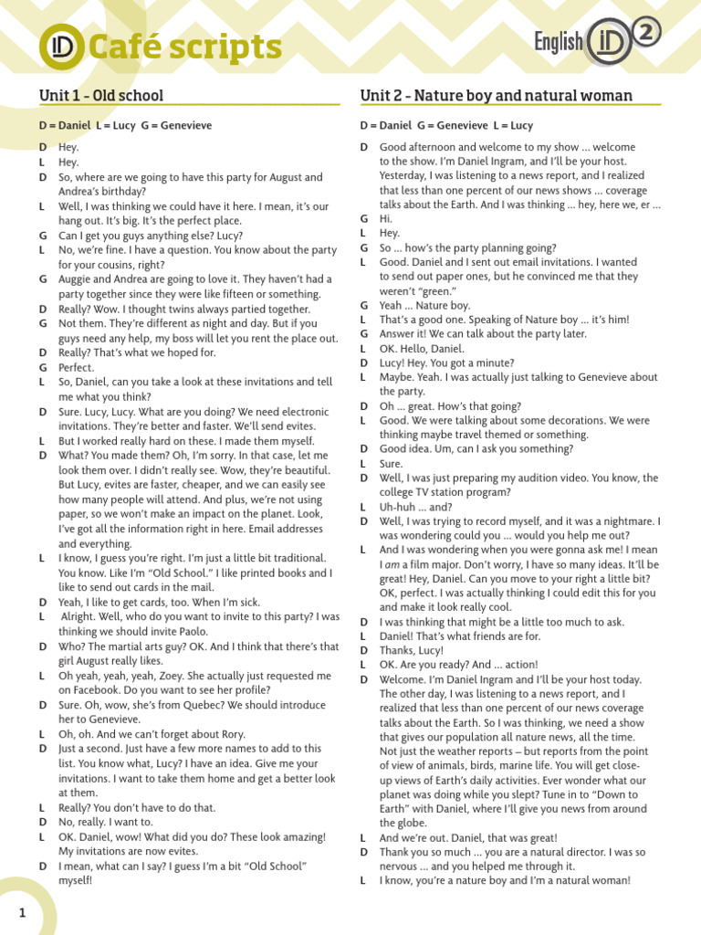 EID2 ID Cafe Scripts | PDF