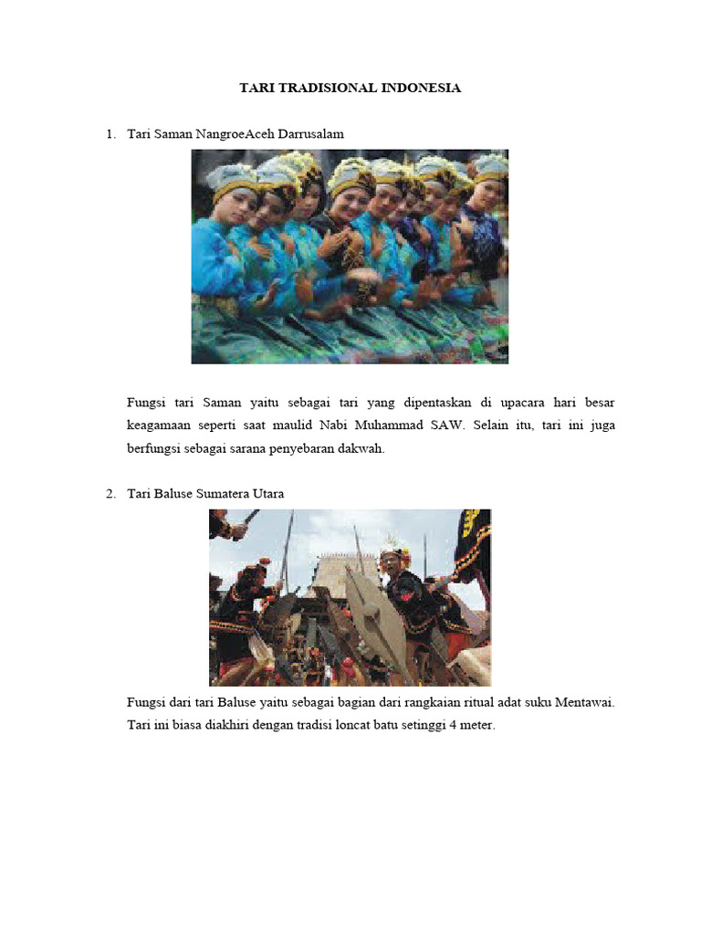 Fungsi Tari Baluse dalam Adat Mentawai | PDF | Kajian Bahasa Asing | Seni