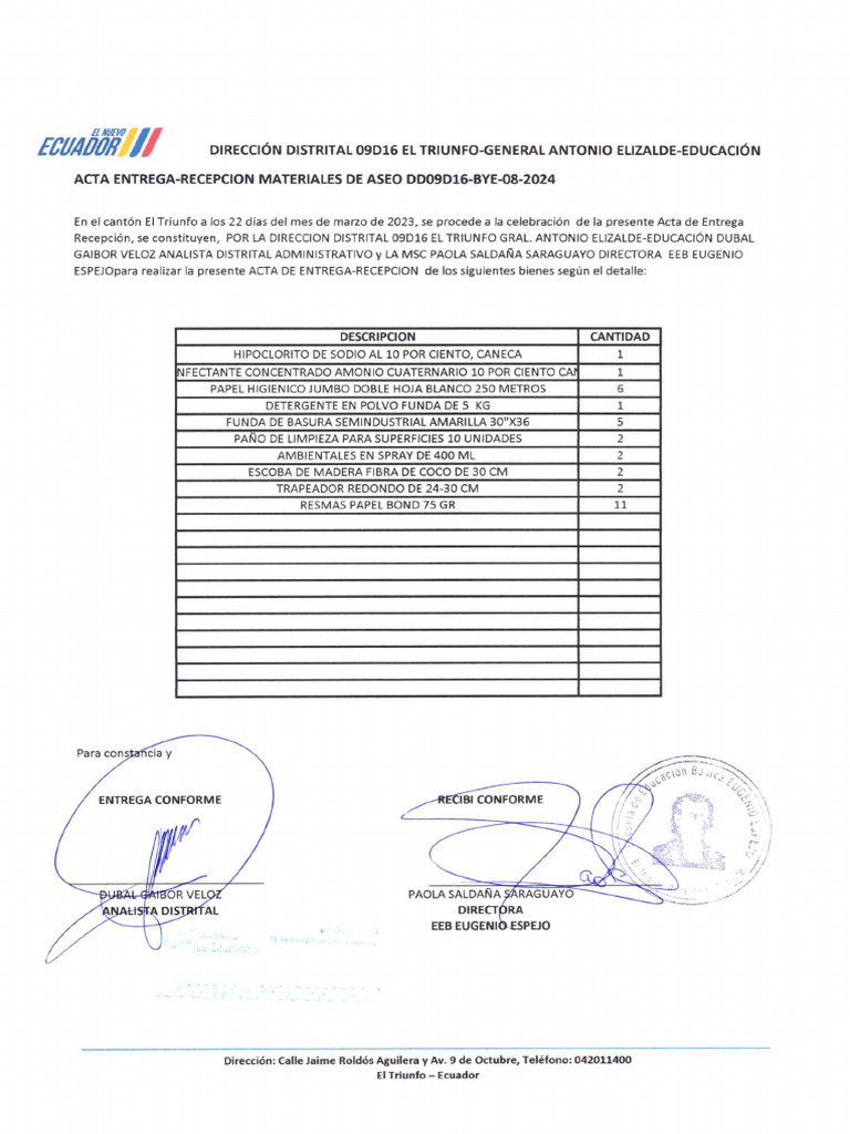 Ajuste 7 Acta 8 | PDF