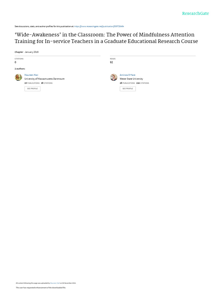 3 Greene - Art of Noticing Deeply | PDF | Mindfulness | Experience