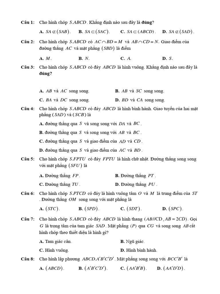 Mat002 - đề Luyện k19 | PDF