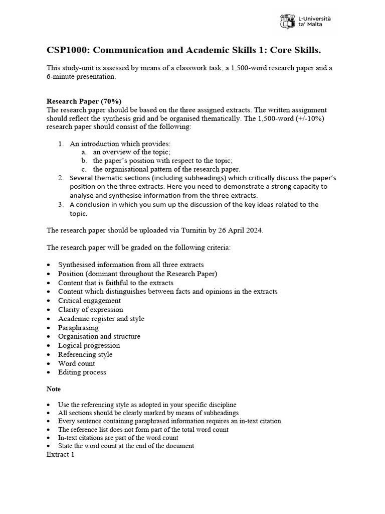 Assessment Brief CSP1000 - Research Paper | PDF | Civil Disobedience ...