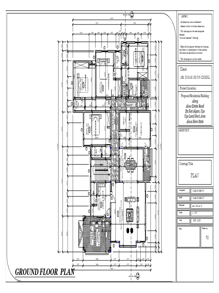 Architecture Drawing | PDF | Interior Design | Masonry