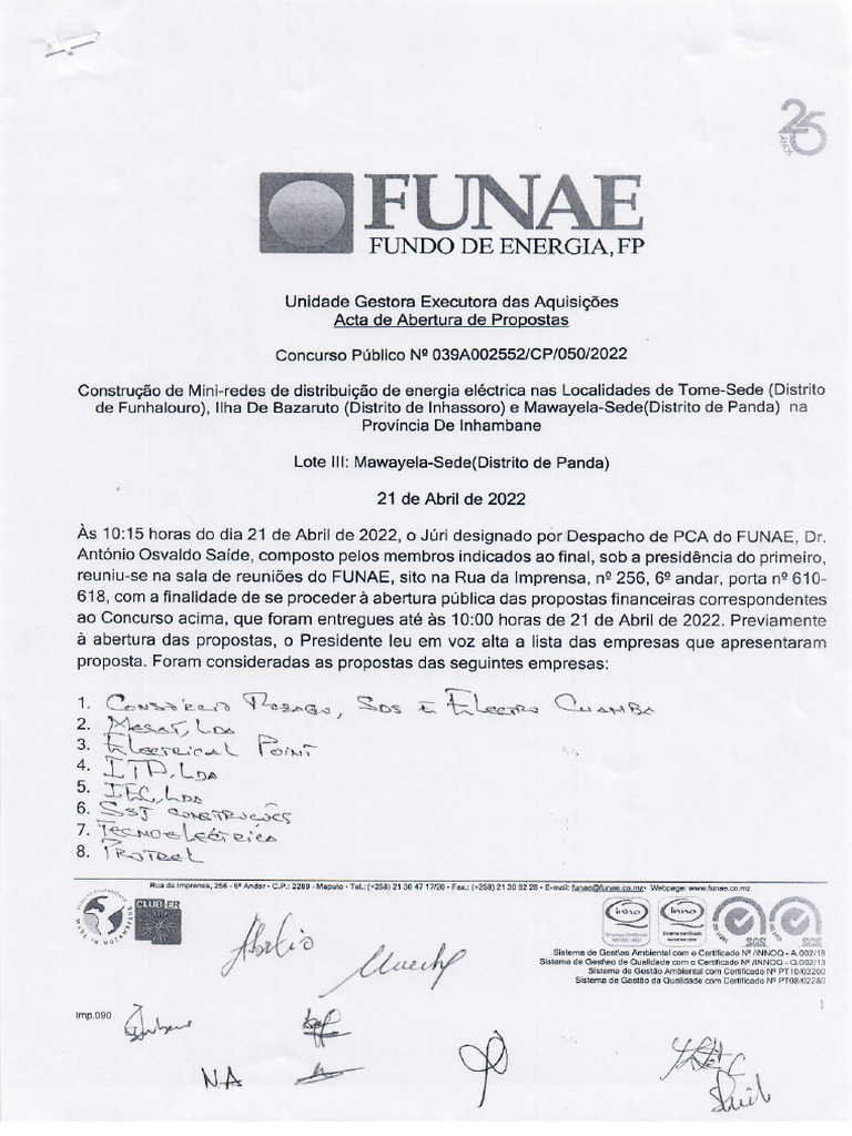 Funae Lote Iii | PDF