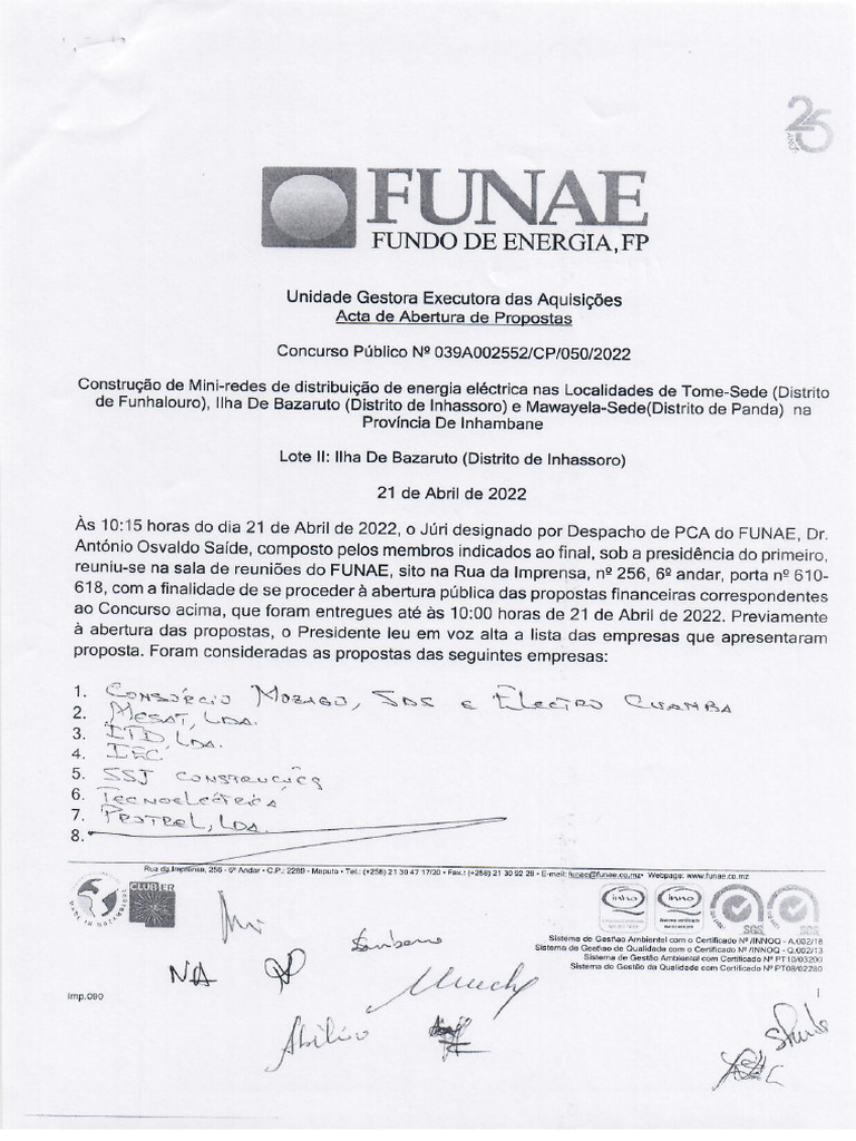 Funae Lote Ii | PDF