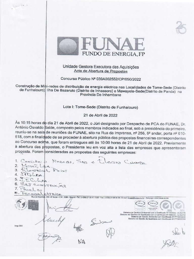 Funae Lote I | PDF